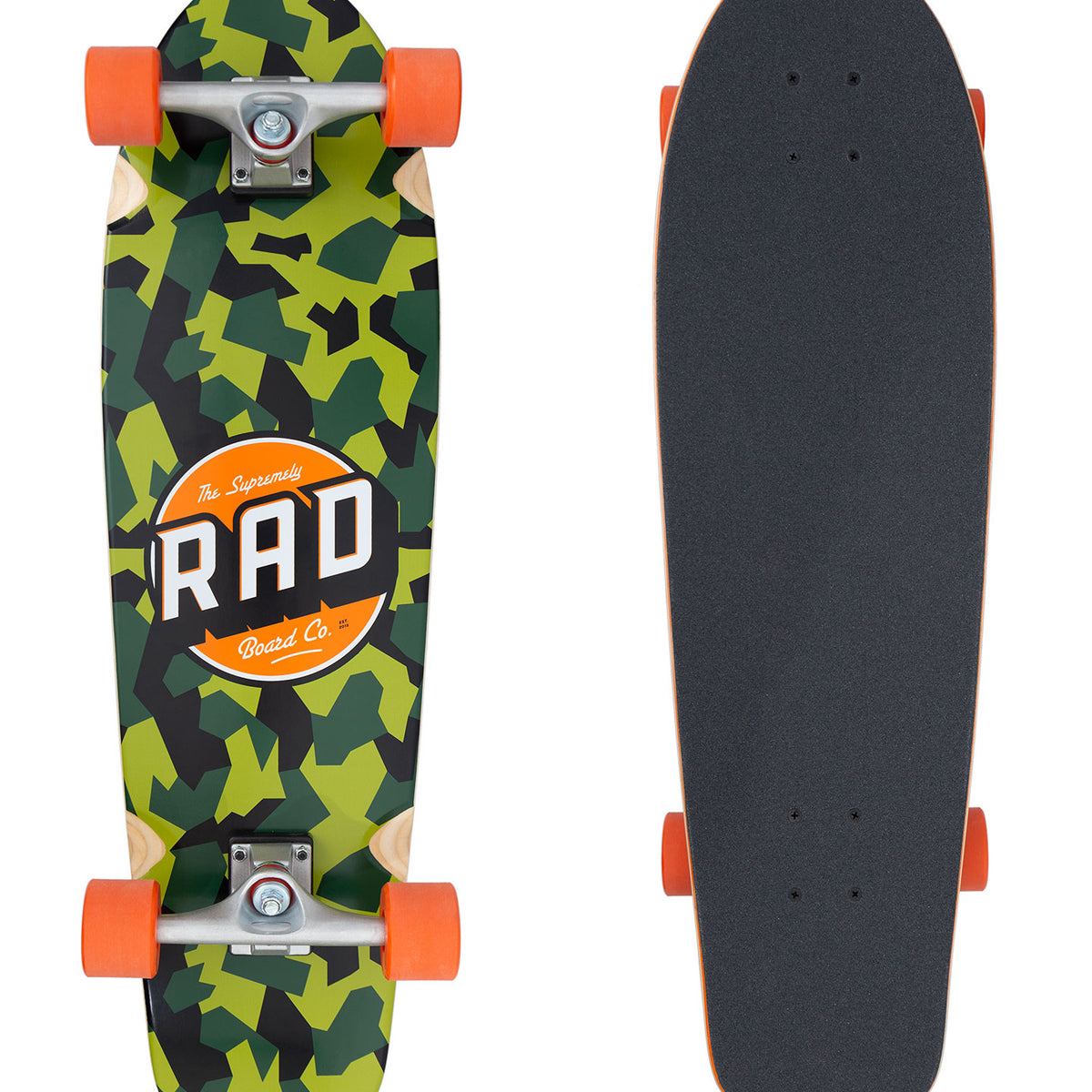 RAD COMPLETE SKATEBOARD CALI CRUISER - CAMO CLASSIC CAMO 9.125 – Podium ...